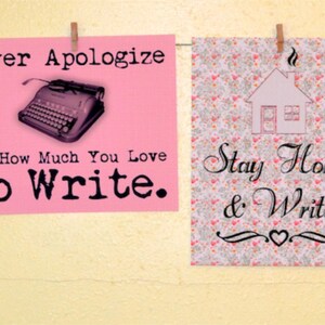 Never Apologize for How Much You Love to Write Inspirational - Etsy