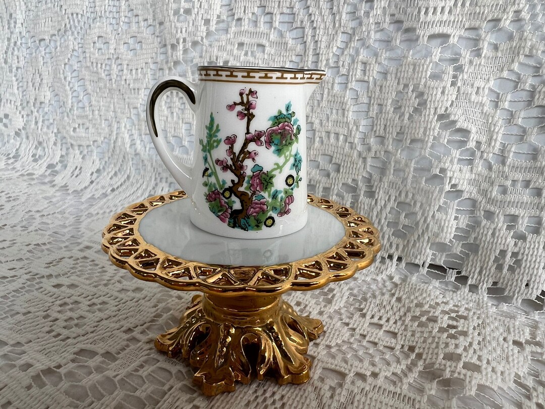 MINIATURE COALPORT PITCHER Indian Tree Fine Bone China Creamer England ...
