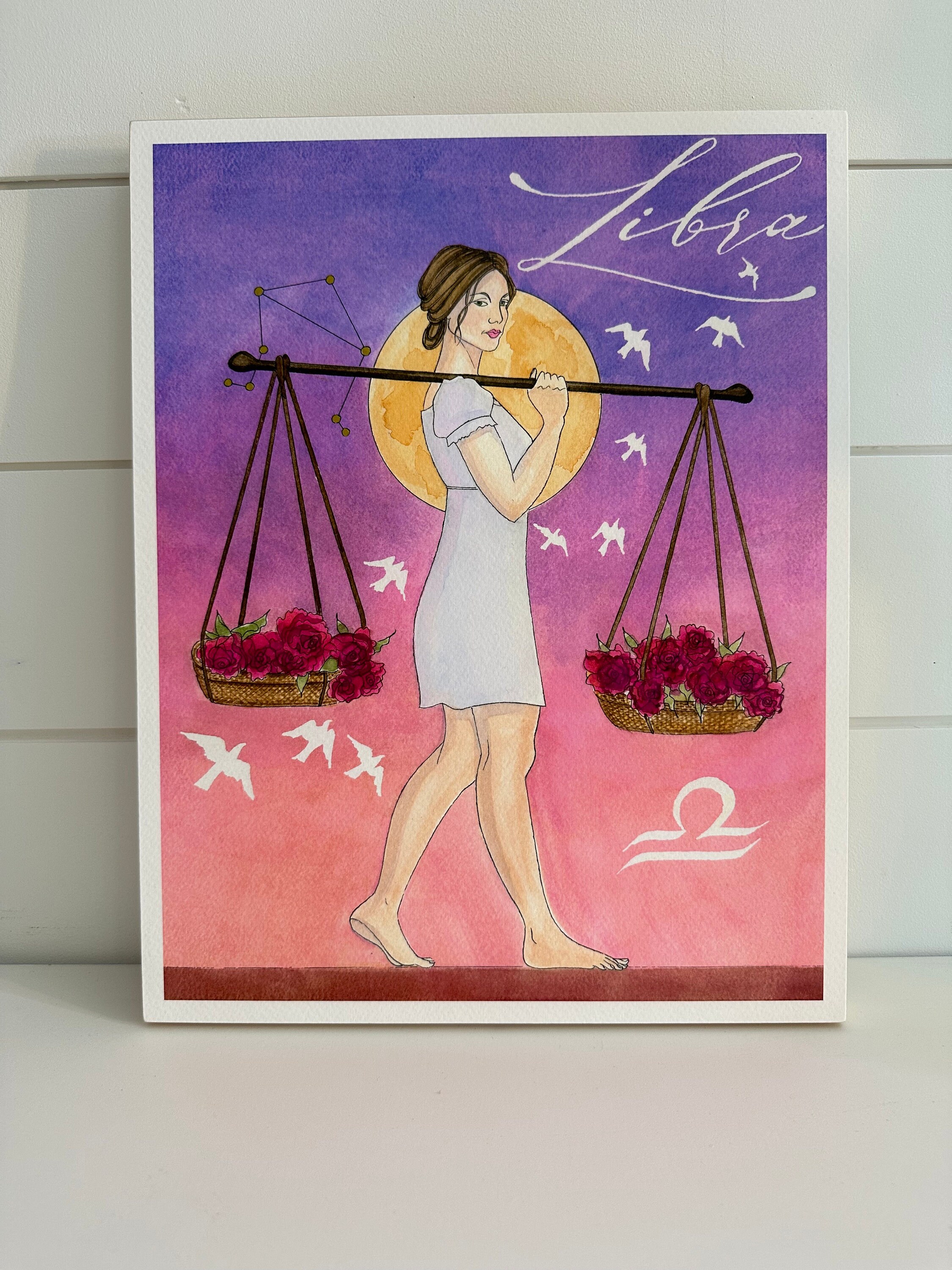 Libra Fine Art Print, Libra Astrology, Libra Zodiac, Libra Print, Zodiac Art, Libra Art, Zodiac ...