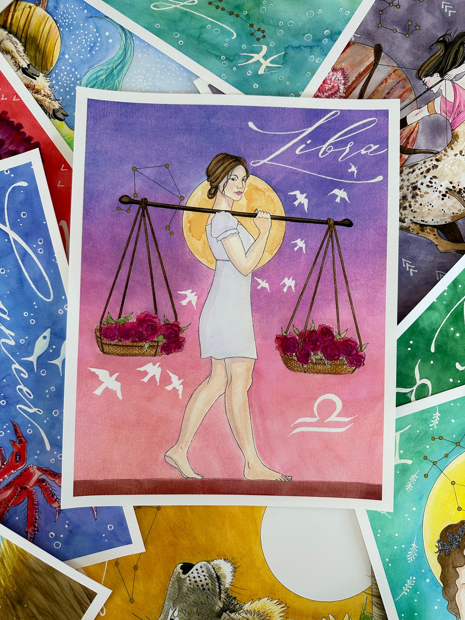 Libra Fine Art Print, Libra Astrology, Libra Zodiac, Libra Print ...