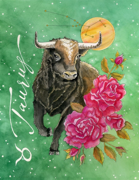 Taurus Astrology Art