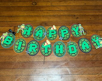 Ninja Turtles Banner | Etsy