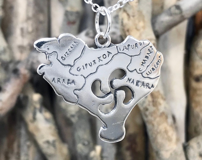 Basque Country Euskal Herria Pays Basque País Vasco Map Lauburu 925 ...