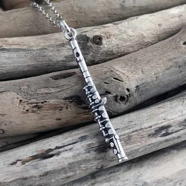 Flute Key Necklace - Etsy