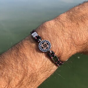 Basque Lauburu, Basque Cross Bracelet, Lauburu Bracelet, Stainless ...