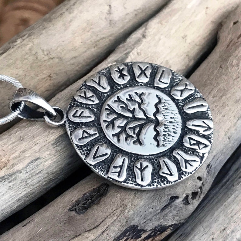 Tree of Life Viking Runes of Healing Necklace Yggdrasil Rune - Etsy