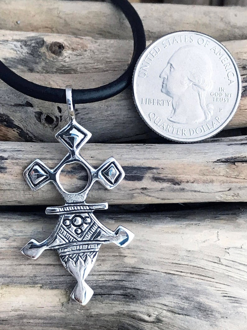 925 Sterling Silver Tuareg Cross Amulet Talisman Pendant - Etsy
