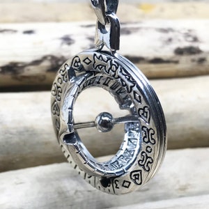 Tempus Fugit Compass Rose Kinetic Jewelry Pendant Necklace M/VTS133 - Etsy