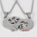 Stainless Steel Couples Heart Necklace, Couples Necklace, Anniversary ...