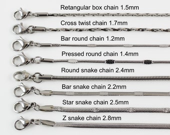 Steel Chain Sizes