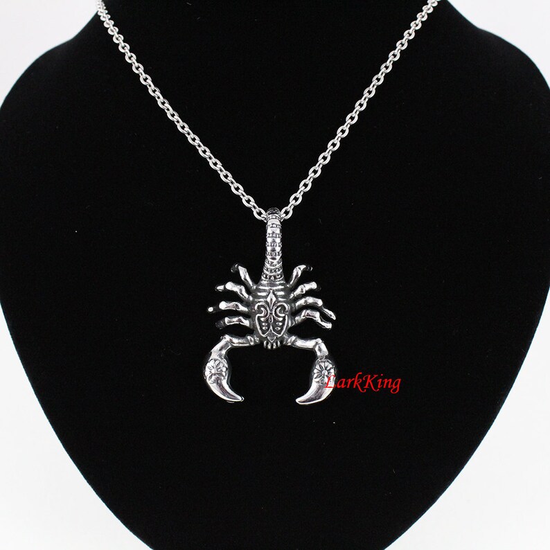 Scorpion Necklace, Scorpion Jewelry, Stainless Steel, Scorpion Pendant ...