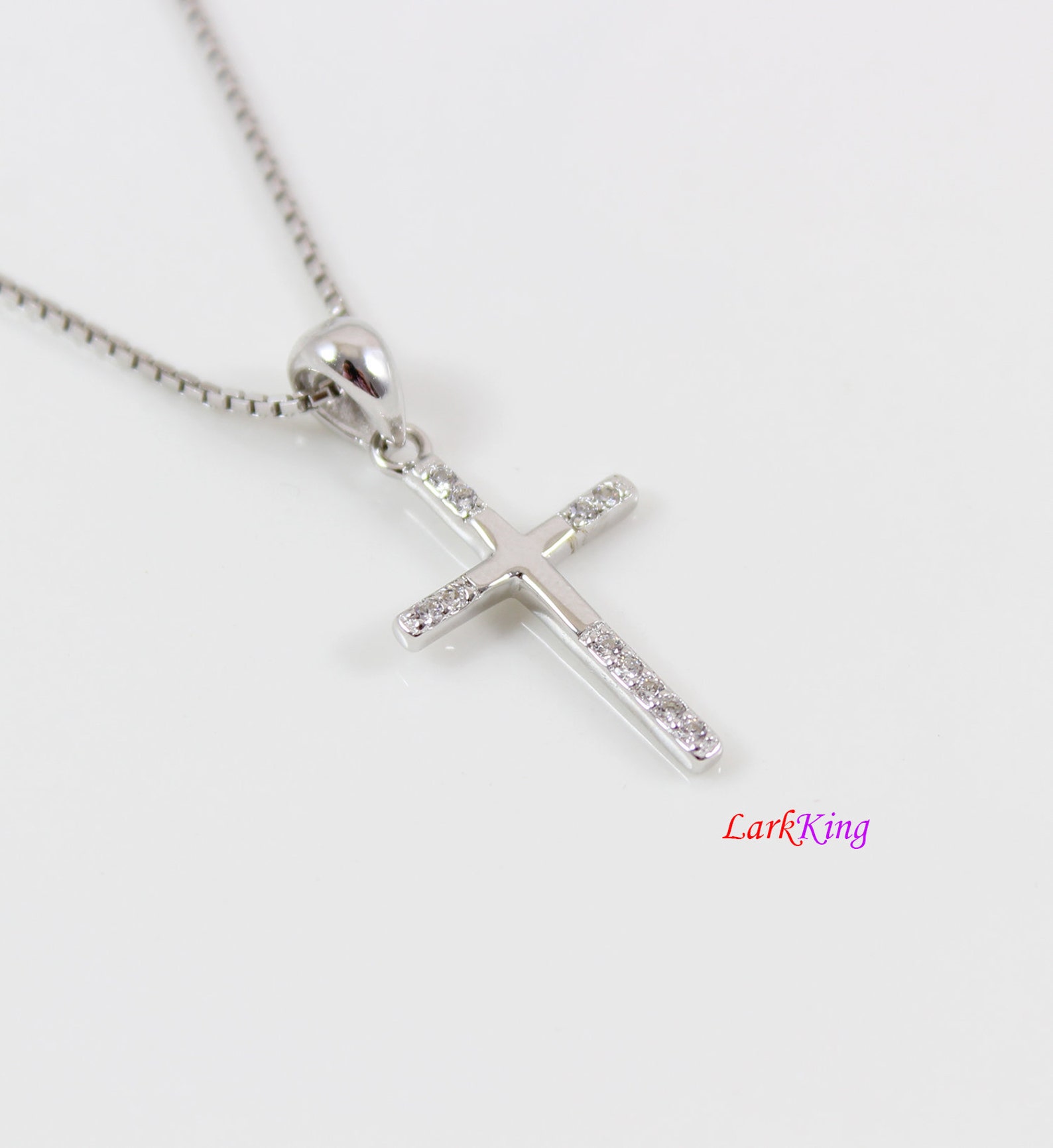 Cross Necklace Sterling Silver Cross Pendant Sterling Cross - Etsy