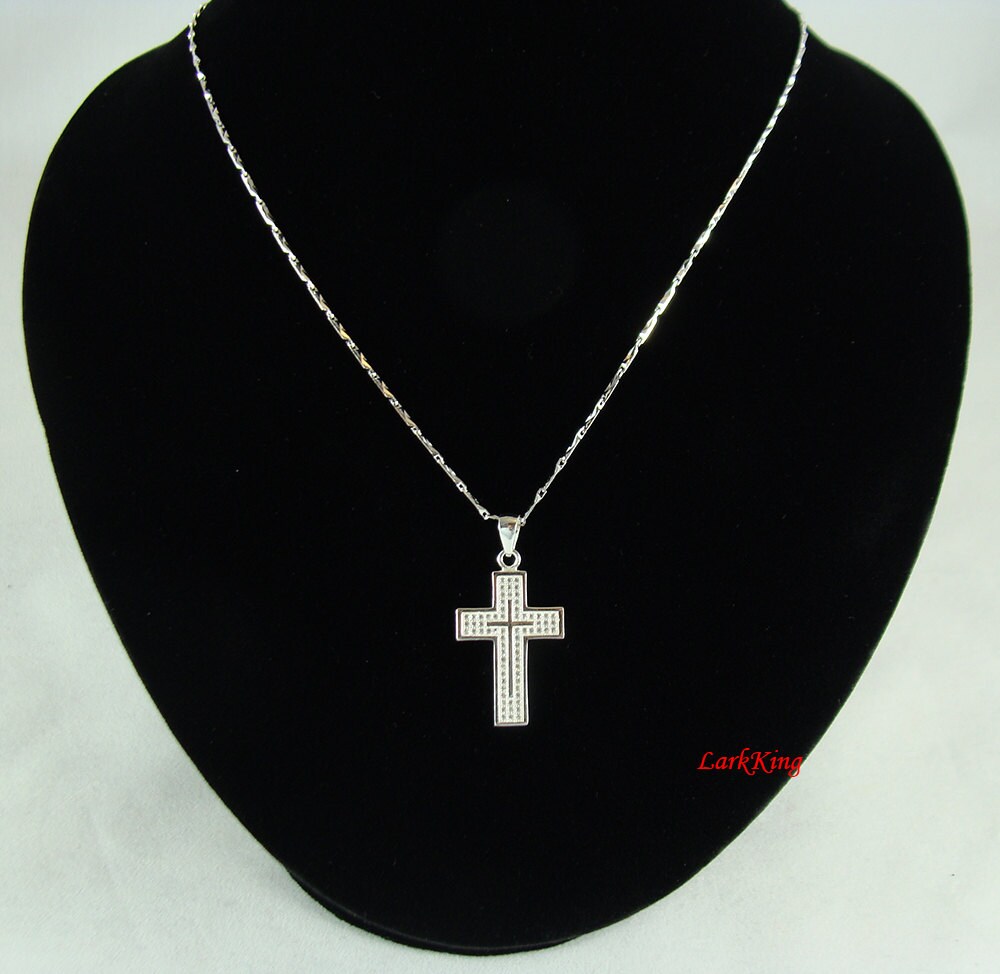 Sterling silver women cross necklace cross jewelry cross | Etsy