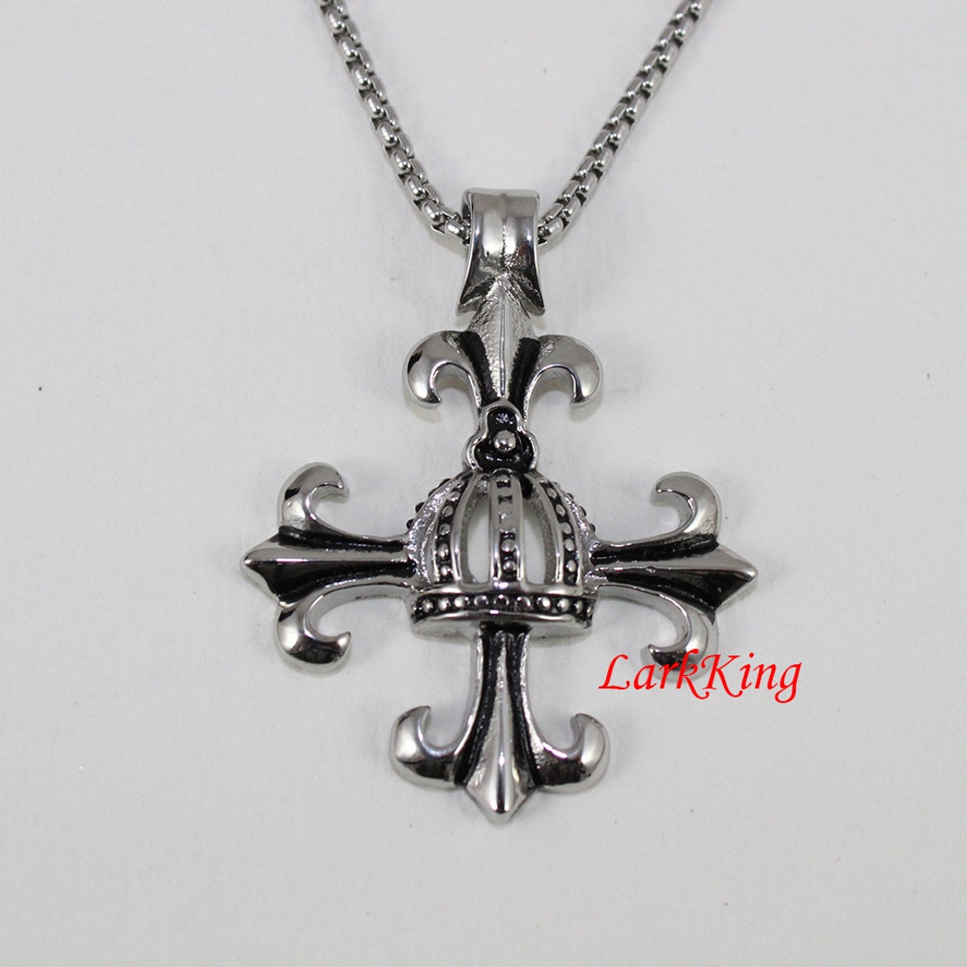 Stainless Steel Cross Necklace, Religious Cross, Jesus Cross, Cross ...