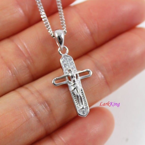 Unisilver necklace with cross pendant price store
