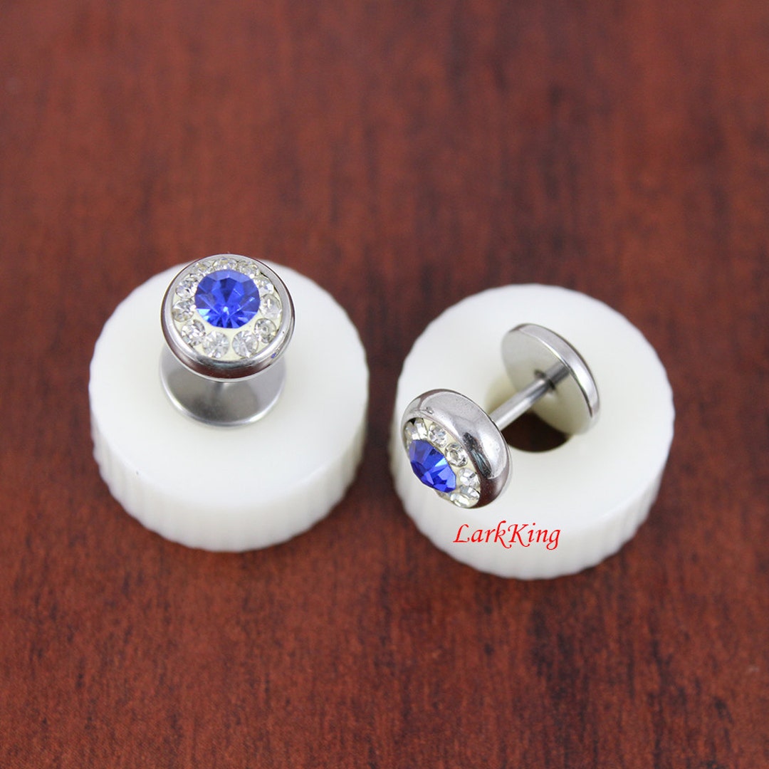 Blue Studs, Blue Stud Earrings, Stud Earrings, Blue Earrings, Unique ...