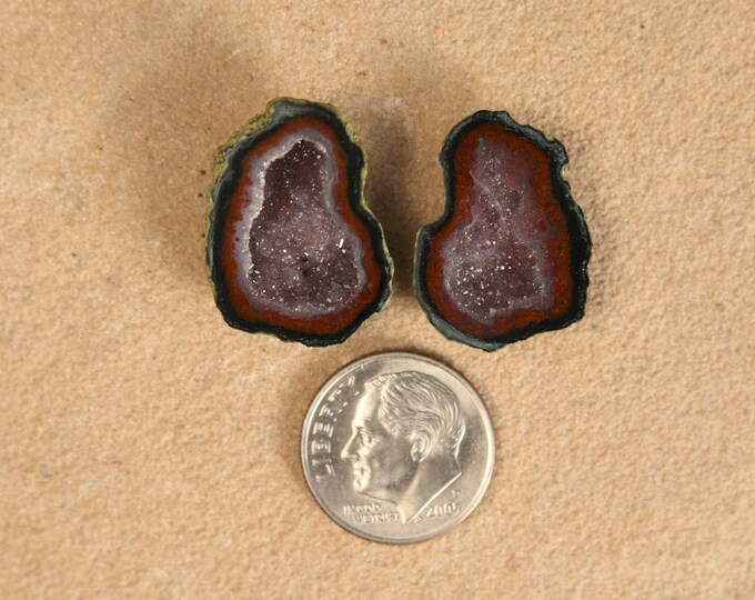 Mini Geode Pair-baby Geodes-druzy Geode Crystal Metaphysical Fairy ...