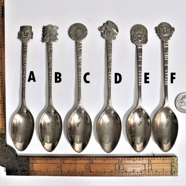 Mexico Silver Souvenir Spoons - Etsy