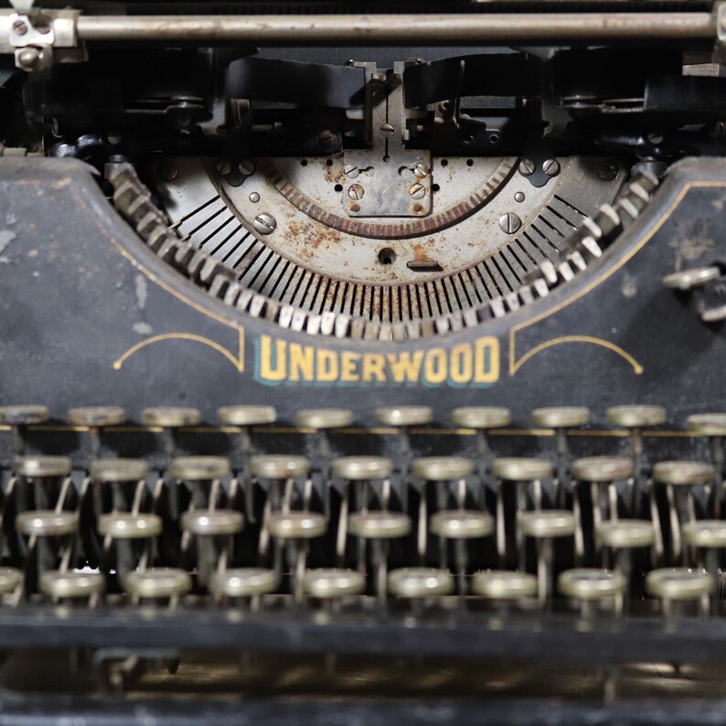 Vintage 1925 Underwood Typewriter Model 5 | Etsy
