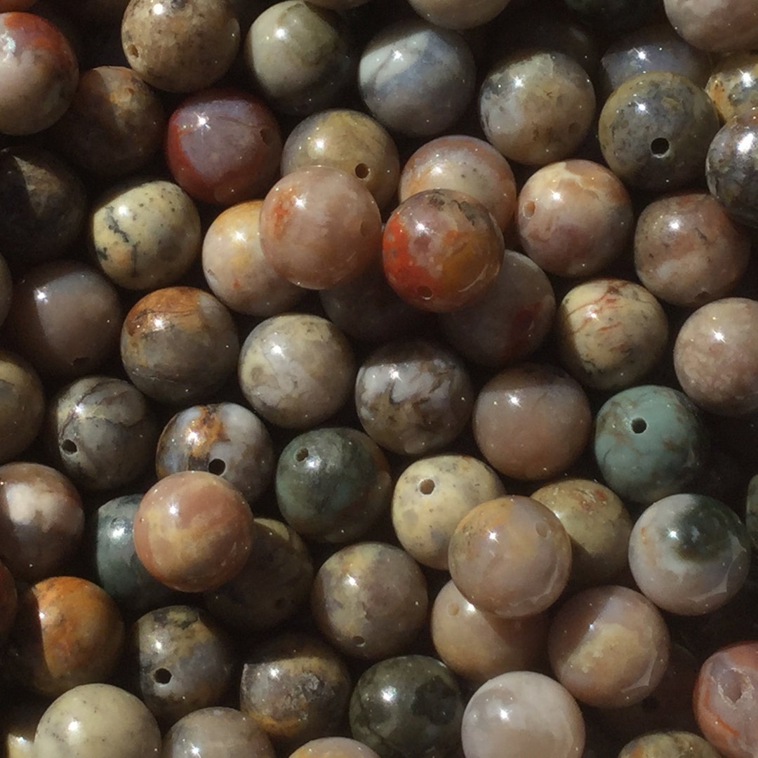 Dinosaur Coprolite Beads,10 Mm Dino Poop Beads, Fossilized Organic Food ...