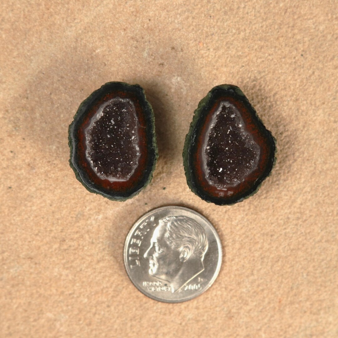 Mini Geode Pair-baby Geodes-druzy Geode Crystal Metaphysical Fairy ...