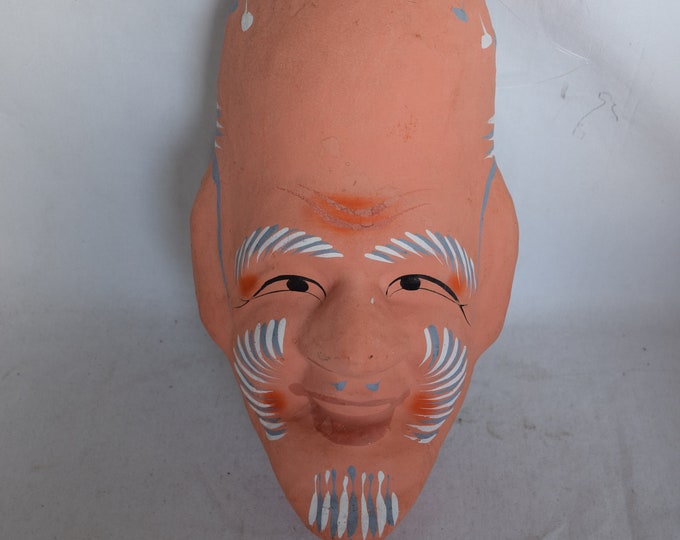 Japan KAGURA OMOIKANE Noh Kabuki Edo Kagura Mask Japanese Bearded ...
