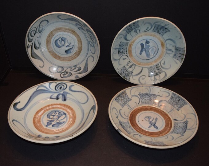 17th Century Swatow Zhangzhou Ware Blue & White Porcelain Bowl Chinese ...