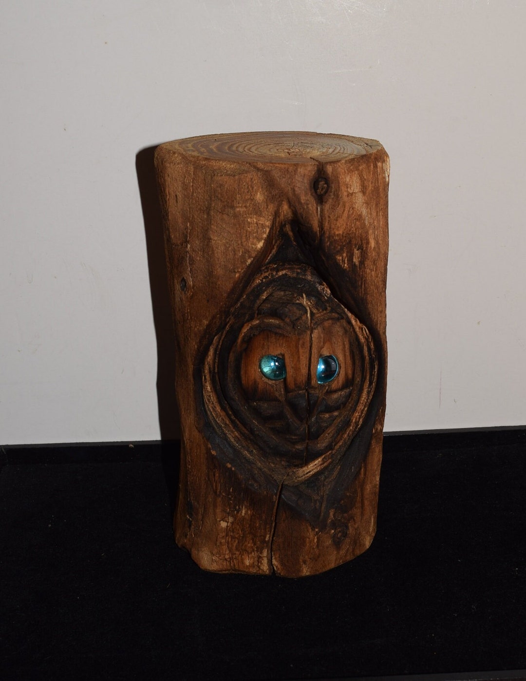 Unique Mid Century Modern Owl in a Tree Stump Sculpture One of A Kind ...