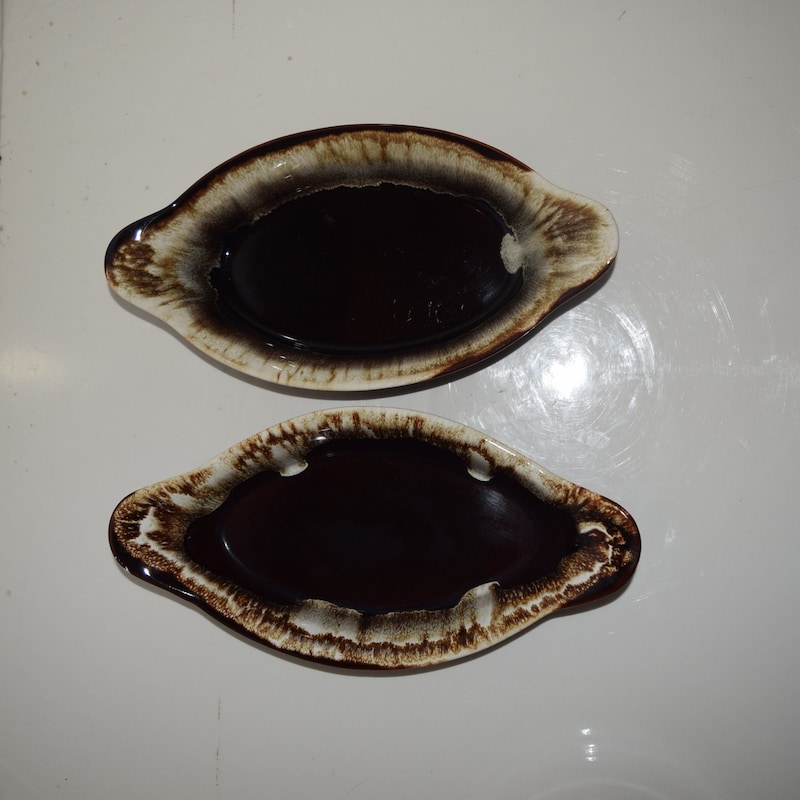 Brown Drip Dishes - Etsy