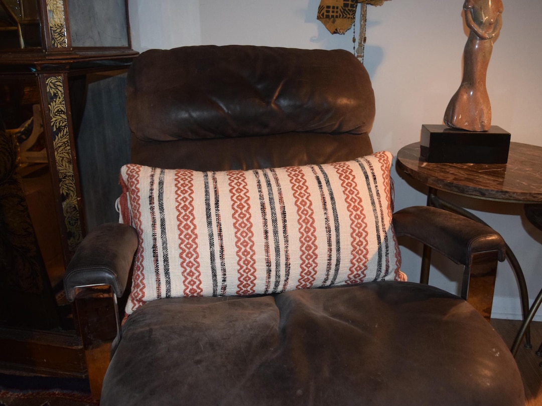 Devi Designs Decorative Boho Farmhouse Textured Stripe Woven Decorative ...