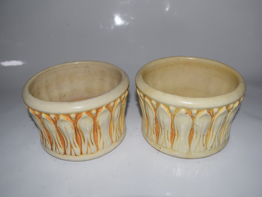 RARE Zane Ware Stoneware Peters & Reed Ivory Pots C1920s Planter ...