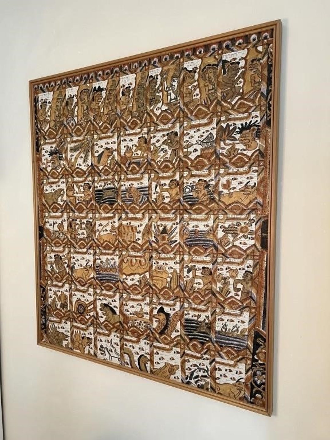 Traditional Balinese Plintangan 42-day Astrological Calendar on Cloth ...