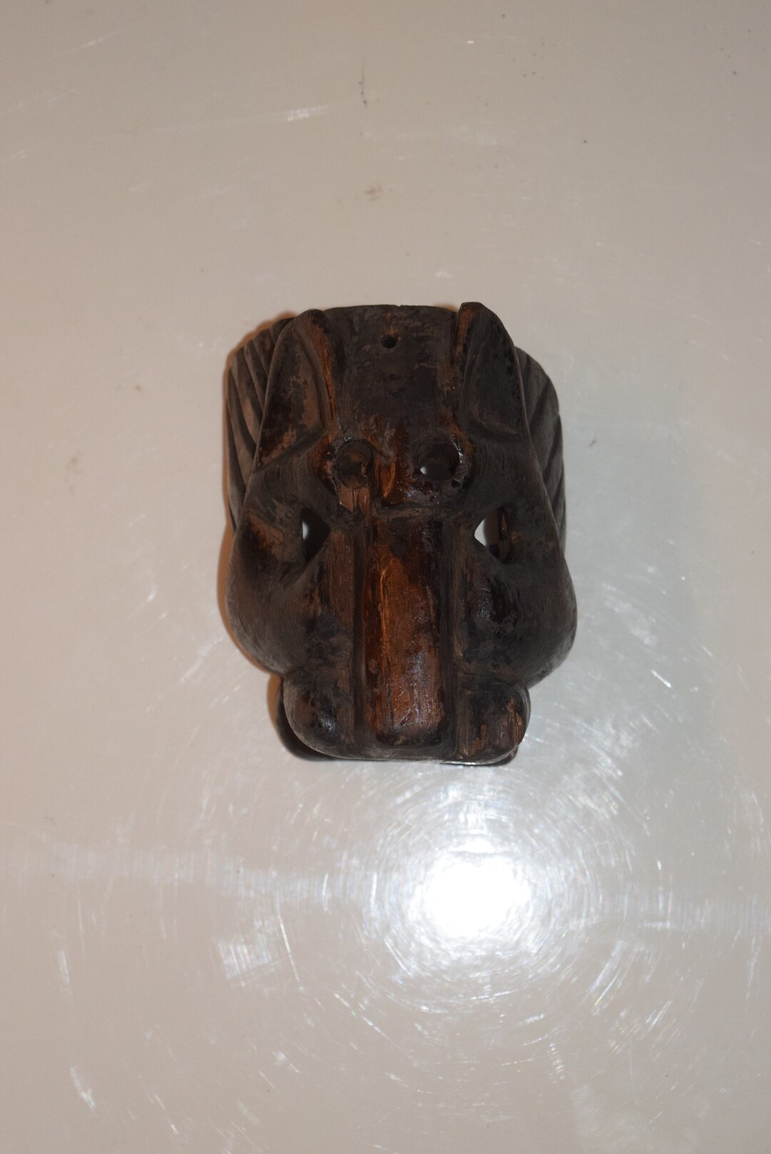 GIGAKU Style Shishi Mask Strange Little Carved Wood Mask of an Animal ...