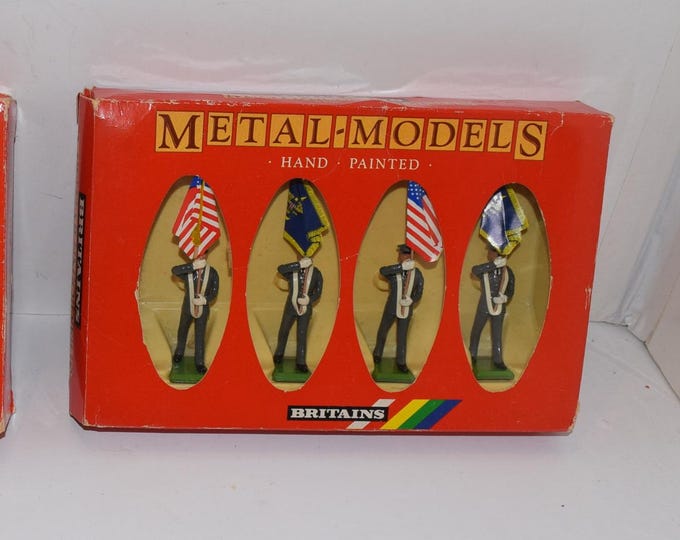 Britains William Britain Metal Models Ceremonial 7301 US Marine Color ...