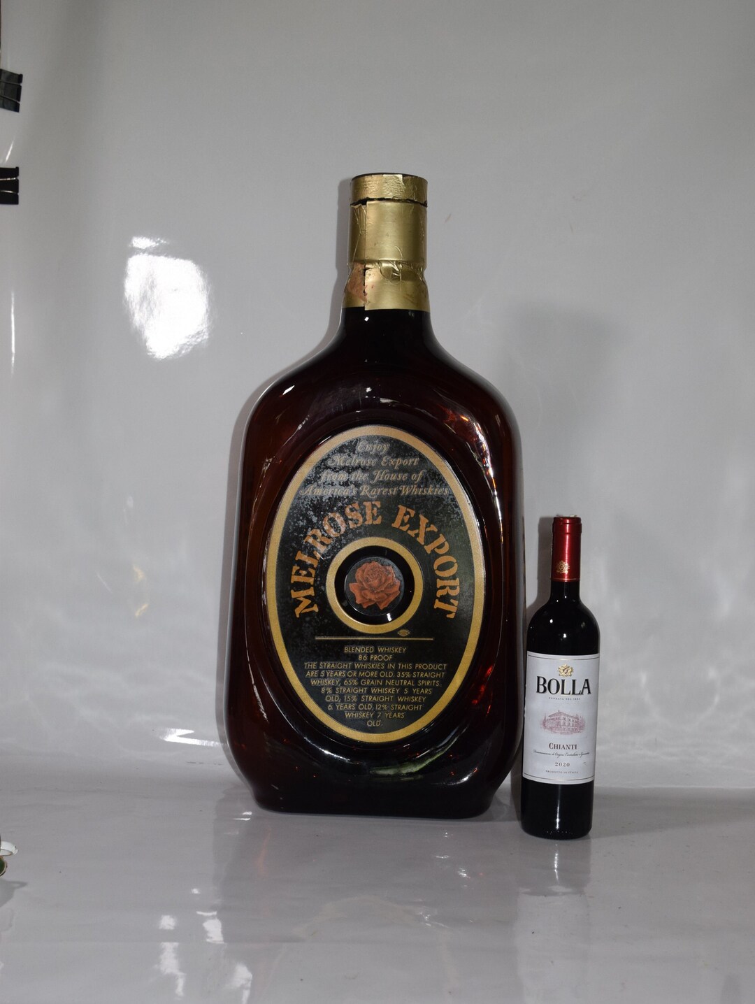 Oversized Amber Whiskey Liquor Bottle Giant Store Display Bottle 26 ...