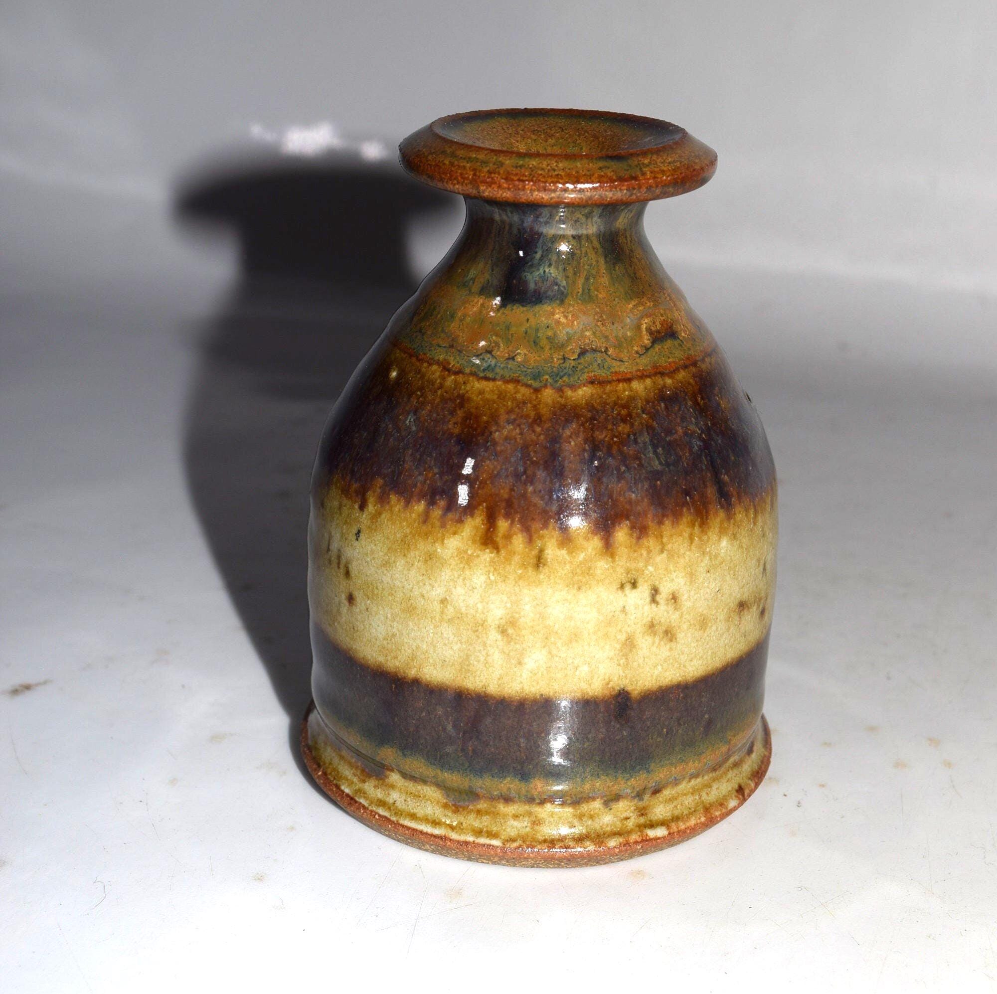 Glazed Weed Pot Vase Pottery Signed Olson Studio Art Pottery Signed ...