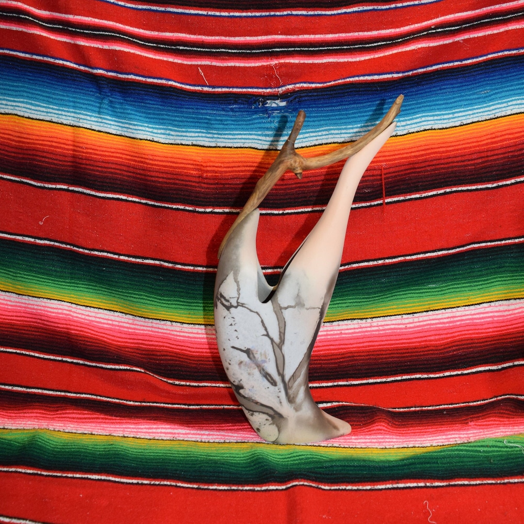 Jan Jacque Clay & Wood Branch Vessel Organic Pottery Abstract Pit Fired ...