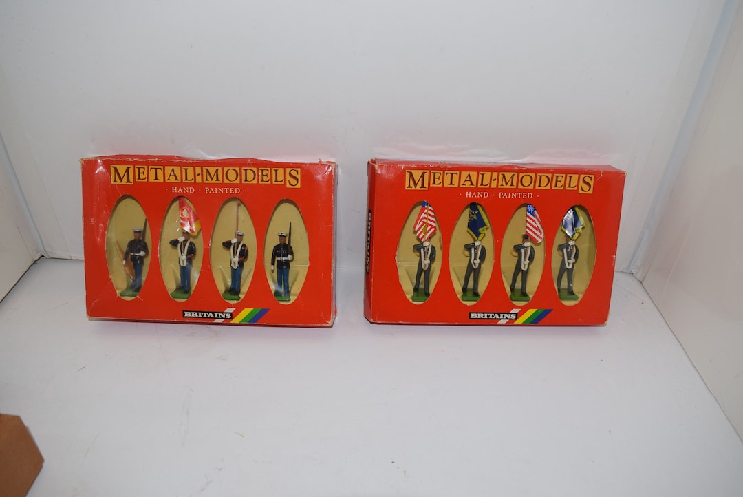 Britains William Britain Metal Models Ceremonial 7301 US Marine Color ...