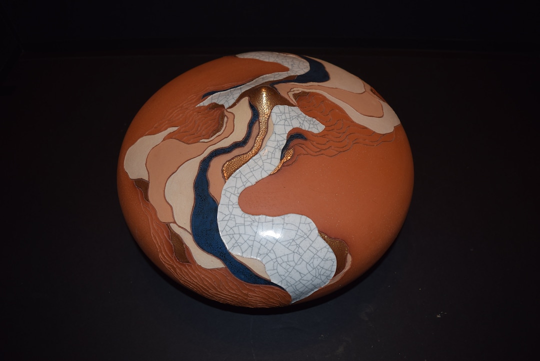 Contemporary Art Pottery Sculpture Terry Habeger Studio Pottery Vase ...