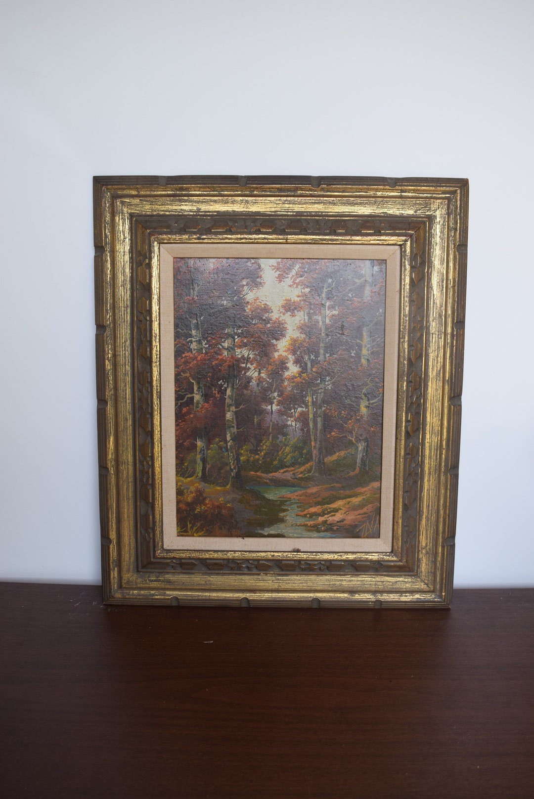 Gyorgy Zala, Hungary (1858-1937) Forest Creek and Mountain Scene Oil on ...