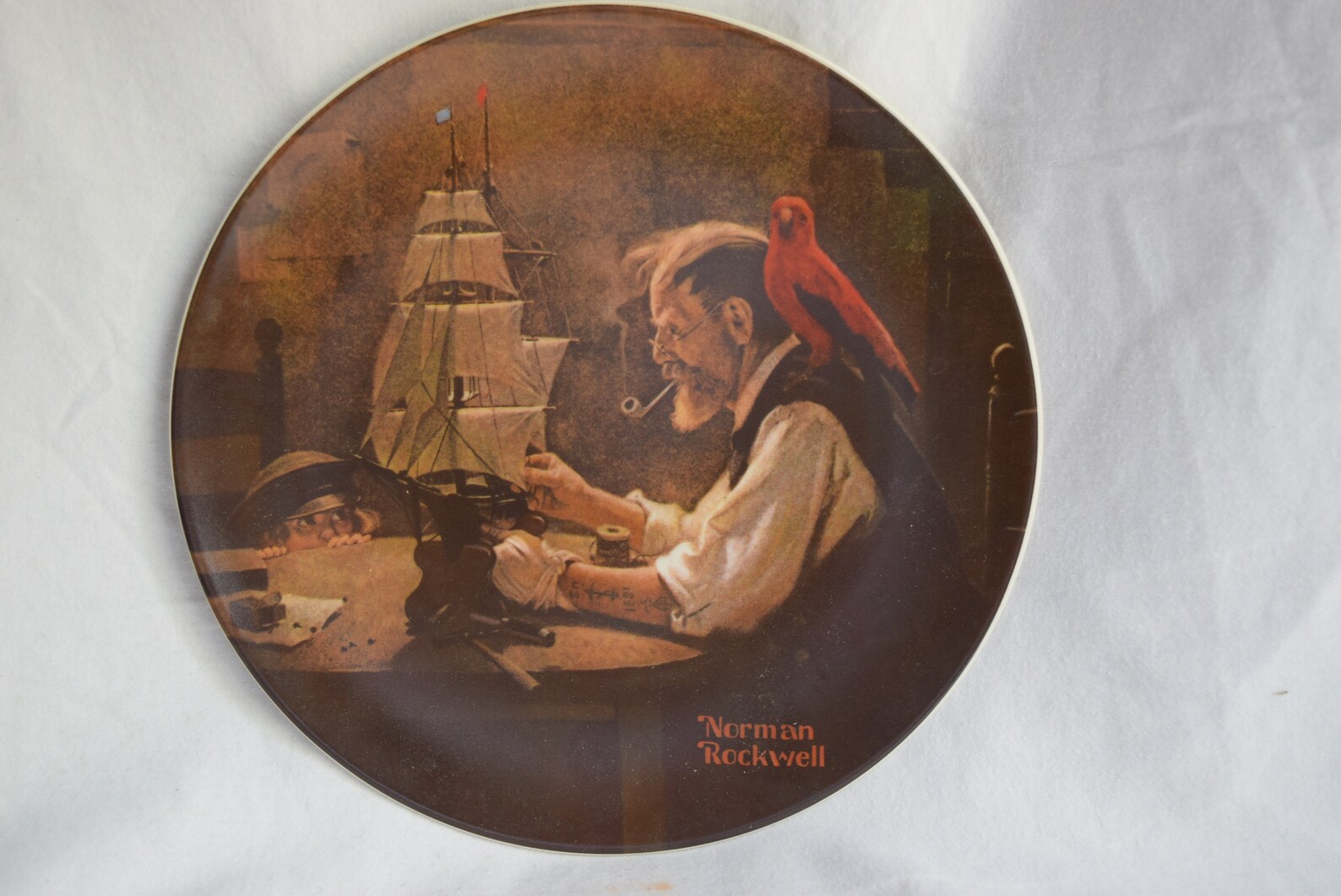 The Ship Builder Plate by Norman Rockwell Knowles Plate Bradex - Etsy