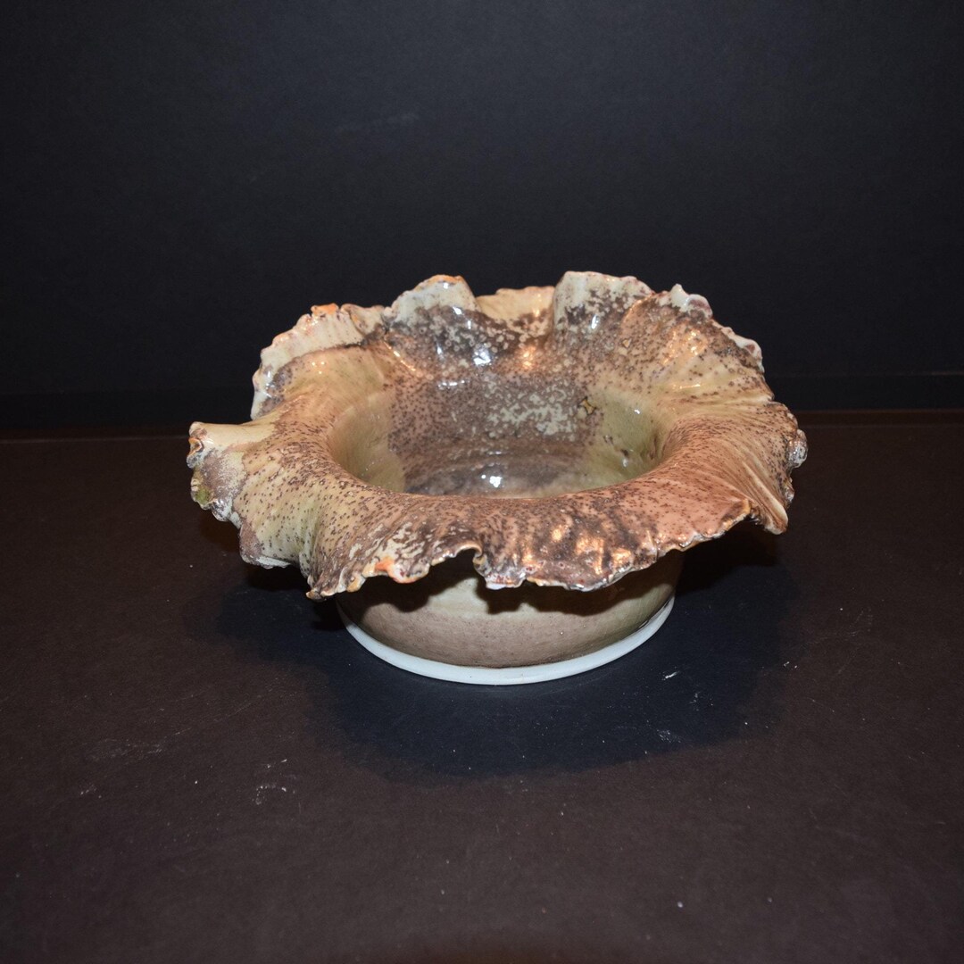 Unique Organic and Attractive Natural Freeform Bowl Glazed Pottery Bowl ...