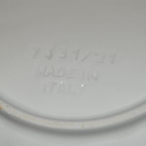 Embossed Italian Pleated Lace Overlay Ceramic Plate Embossed White ...