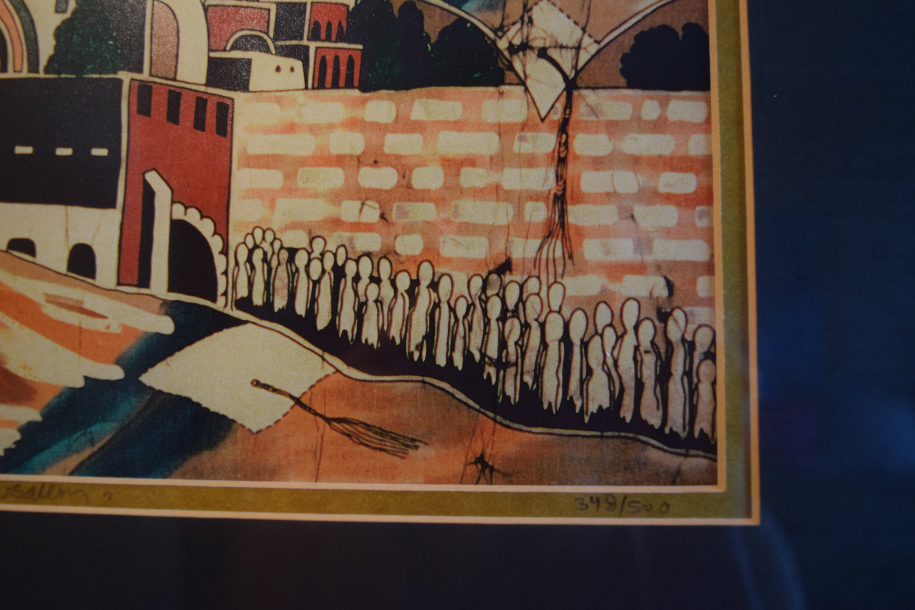 Jewish Artwork Amos Amit Batik Print Signed and Numbered | Etsy