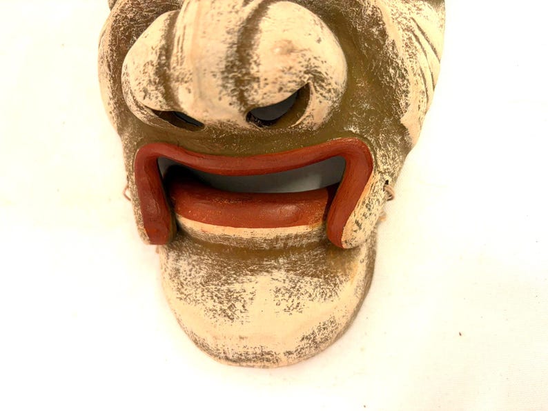 Traditional Korean Folk Art Hahoe Tal Mask Stamped Kyogen Style Theatre ...
