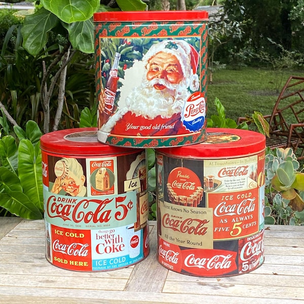 Coke Cola Canisters - Etsy