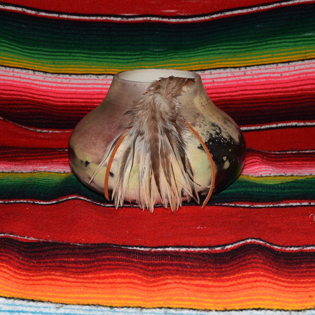 Mary F Holmes Native American New Mexico PITFIRE Pottery Vase Signed ...