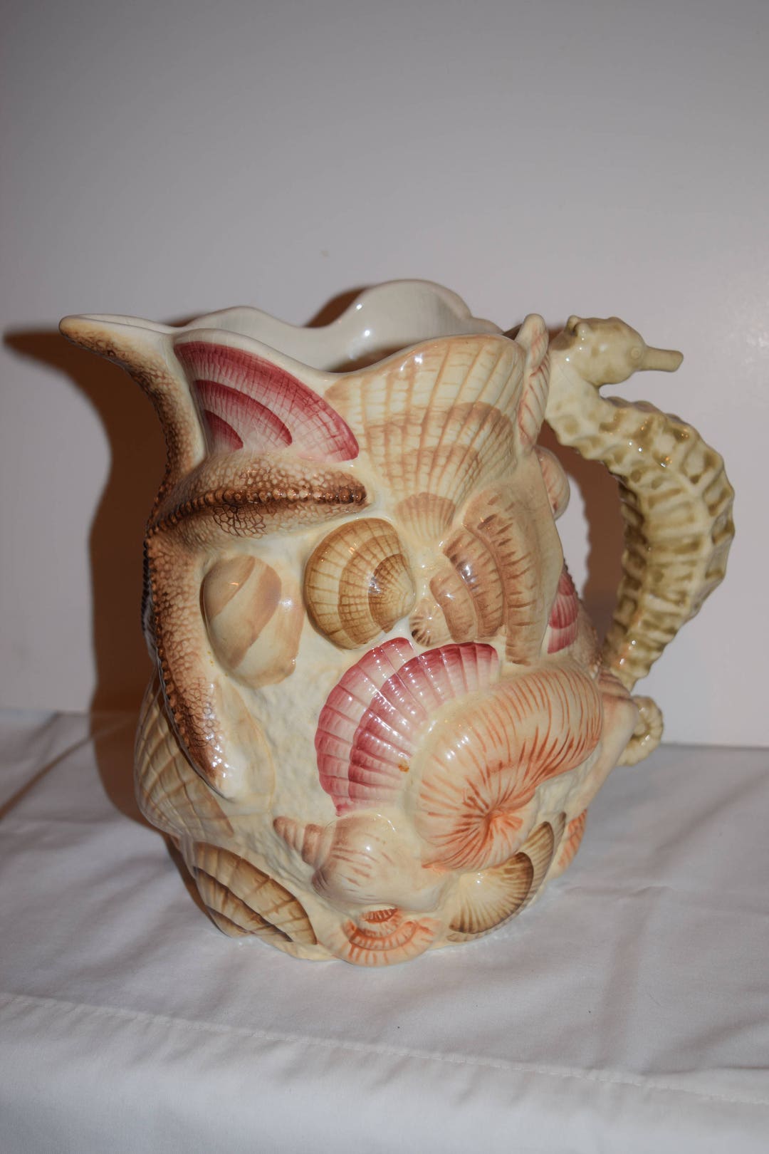 Pitcher Sea Shell Pacific Rim Pitcher Sea Horse Handle - Etsy