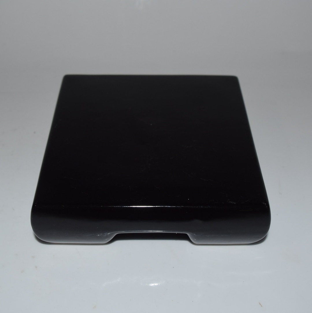Vintage Black Ceramic Platform Stand Pedestal Display - Etsy