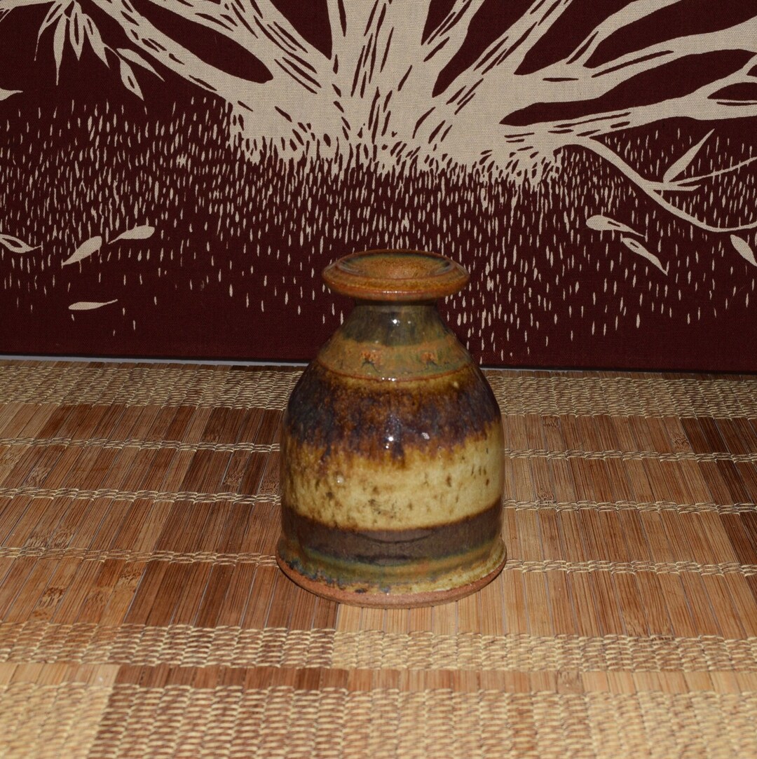 Glazed Weed Pot Vase Pottery Signed Olson Studio Art Pottery Signed ...